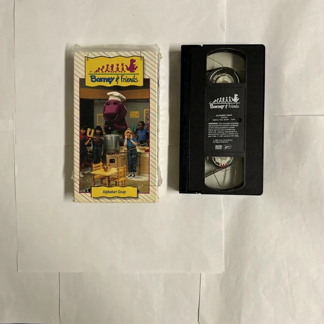 BARNEY & FRIENDS Time Life Collection VHS ALPHABET SOUP 1992 HTF £11.27 ...