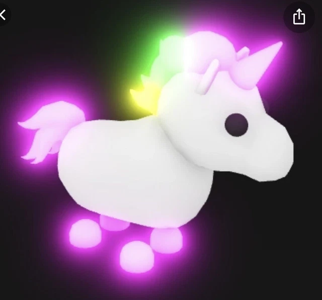 ROBLOX ADOPT ME Neon Unicorn Nr - Ride Unicorn - Legendary EUR 7,01 ...