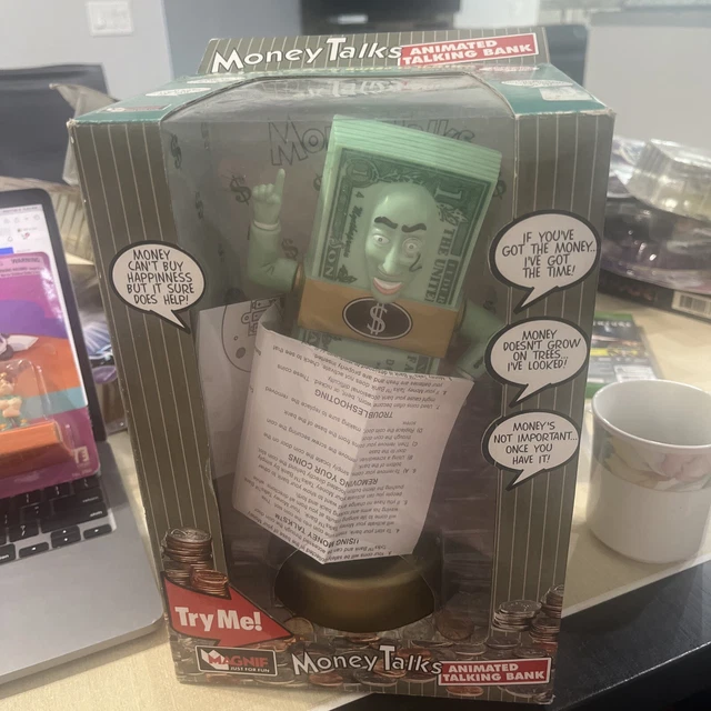 MONEY TALKS ANIMATED Talking Bank Bank By Magnif Just For Fun Vintage ...