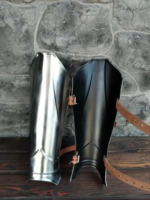 PAIR OF GREAVES Medieval Roman Leg Guard Reenactment Leg Greaves Armor ...