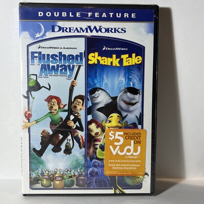 DREAMWORKS DOUBLE FEATURE: Flushed Away/Shark Tale (DVD) £5.87 ...