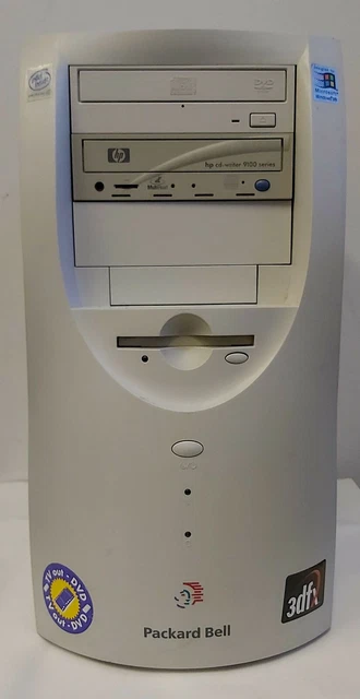 PACKARD BELL PENTIUM III 450 3DFX Windows 98 Retro Gaming Desktop PC £ ...