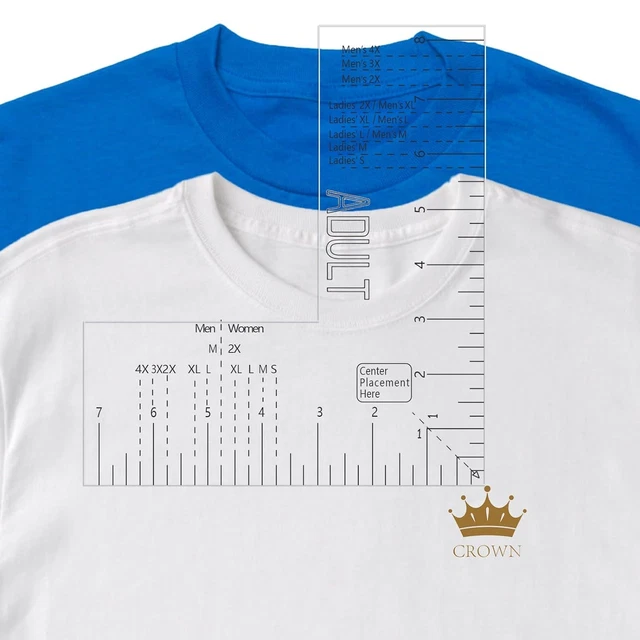 TSHIRT RULER GUIDE for Vinyl Alignment Acrylic Left Chest Logo ...