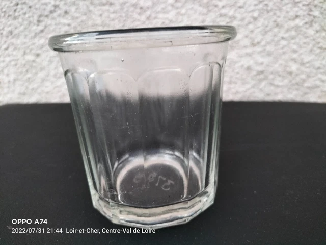 ANCIEN BOCAL CONFITURE vintage facette old jam pot 375 gr cuisine déco ...