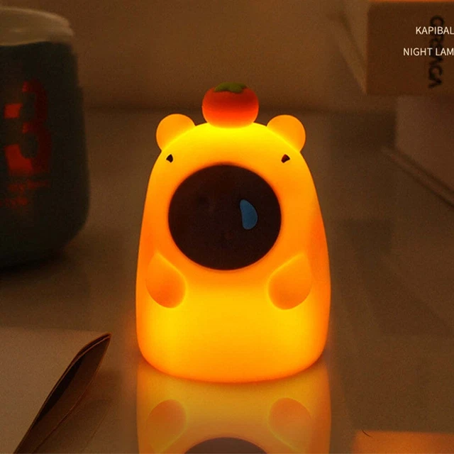 CAPYBARA SILICONE LED Night Light Pat Sensor Rechargeable Lamp Kid Bedroom NEW £8.83 - PicClick UK