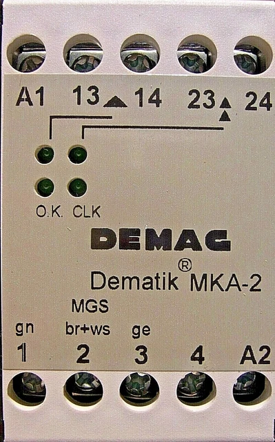 DEMAG - DEMATIK MKA - 2 Id. Nr.: 46953144 - 220-230V/50-60Hz - Überlastsicherung EUR 100,00 ...