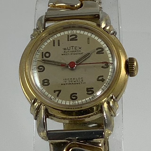 MONTRE VINTAGE BUTTES (BWC) Butex des années 1950 avec Fancy Lugs ...