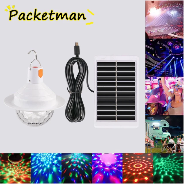 DISCO LIGHT SOLAR Outdoor Light Magic Ball Light Party Light LED Stage ...