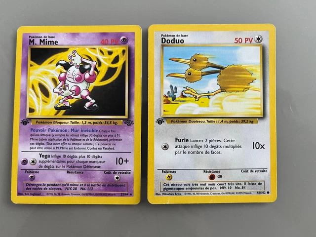 LOT CARTES POKÉMON Wizard Set de Base Jungle Edition 1 Doduo 48/102 M ...