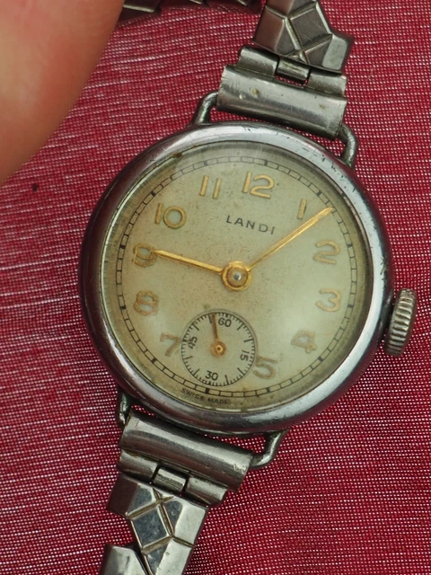 LANDI SWISS LADIES Watch Not Running L 18 cm With case £40.95 - PicClick UK
