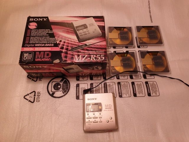 SONY MD WALKMAN MZ-R55 Portable MiniDisc Player / Recorder EUR 160,00 ...