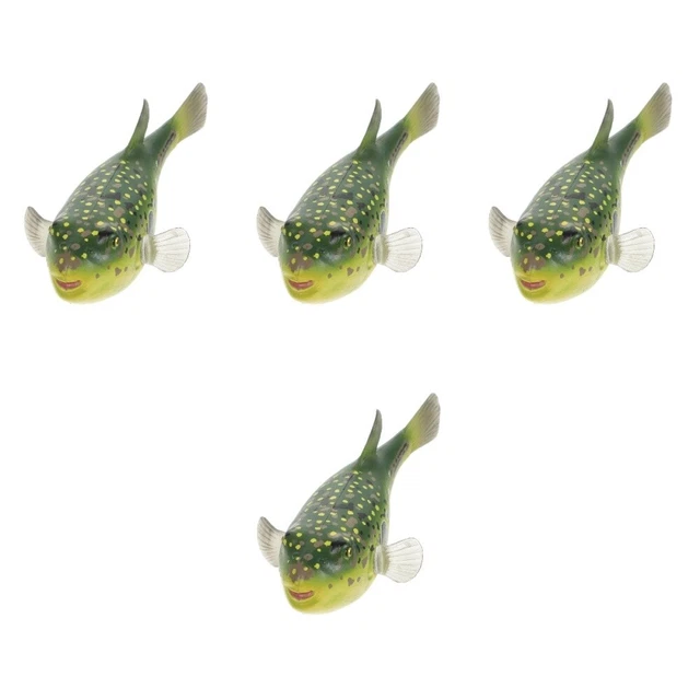 FIGURINE DE POISSON-GLOBE 4x réaliste Figure de poisson-globe de ...