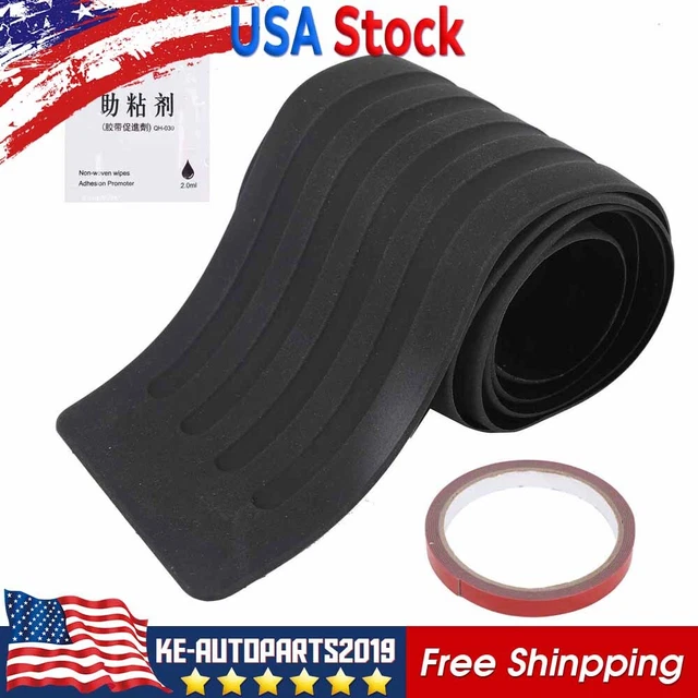 RUBBER CAR REAR Bumper Protector Trim Strip Trunk Sill Guard Scratch ...