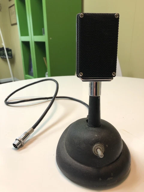 VINTAGE RARE 1930S Shure 701A crystal microphone with teardrop desk ...