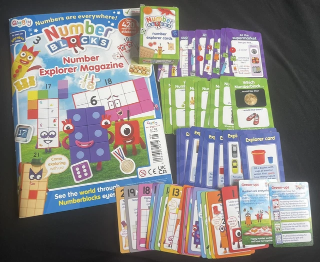 *RARE* NUMBERBLOCKS MAGAZINE with over 420 Stickers & 50 explorer ...