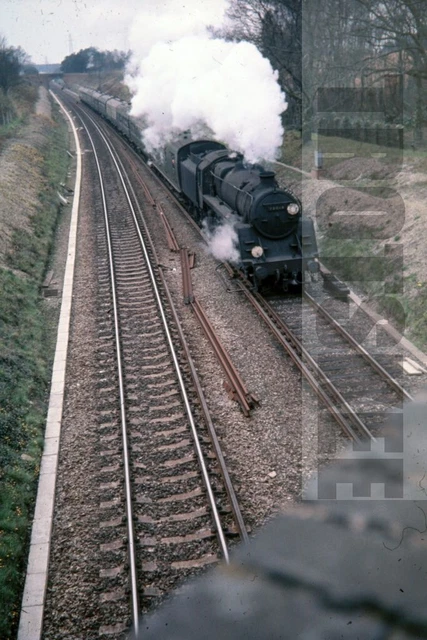 35MM SLIDE BR British Railways Steam Loco 73018 Class BR5 c1967 ...