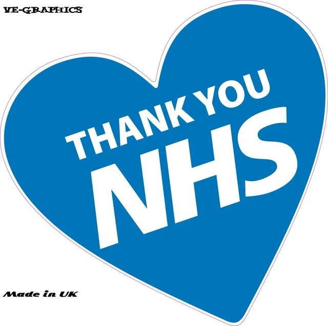 NHS STICKER LOGO Sign Vehicle Signage Emergency Wall Window 6a £2.49 ...