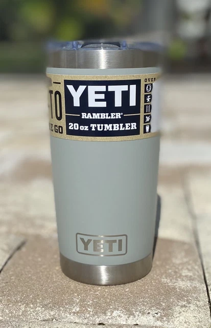 YETI RAMBLER 20 oz Tumbler w/ Magslider Lid Granite Gray $79.90 - PicClick