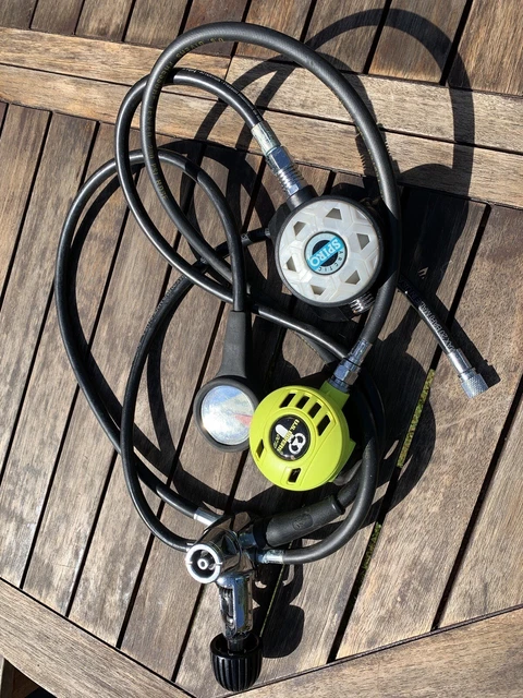 SCUBA SPIRO AQUALUNG Yoke With Spiro Arctic Regulator And US Diver 2nd ...
