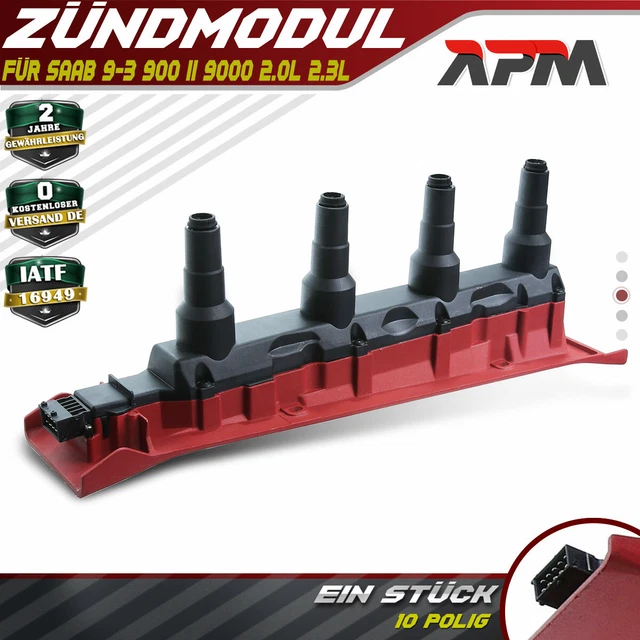 ZÜNDSPULE ZÜNDMODUL ZÜNDEINHEIT für Saab 9-3 YS3D YS3F 900 II 9000 I4 2.0L 2.3L EUR 85,99 ...