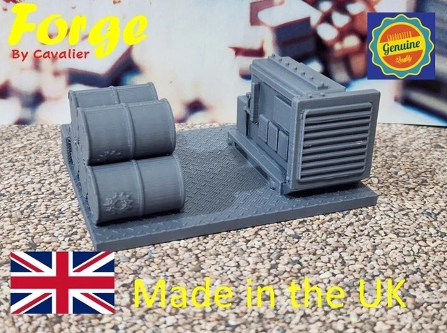 DIESEL GENERATOR FUEL Drums Crates HO Gauge 1:87 Scale Models Model ...