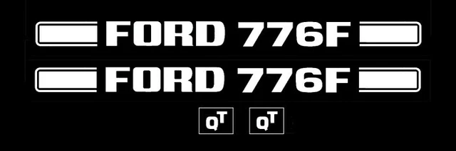 FORD TRACTOR LOADER Decal kit 776F Graphics Stickers Set Emblem 776 ...