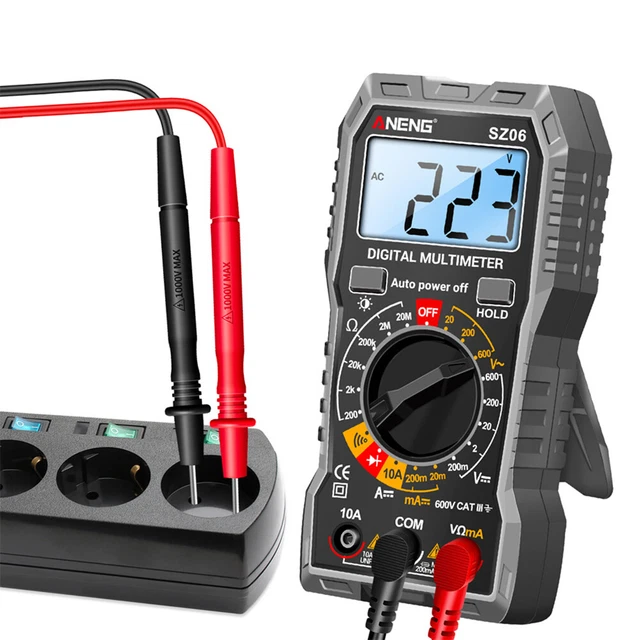 DIGITAL MULTIMETER INTELLIGENT Multimeter 2000 Counts LCD Backlit (Grey ...