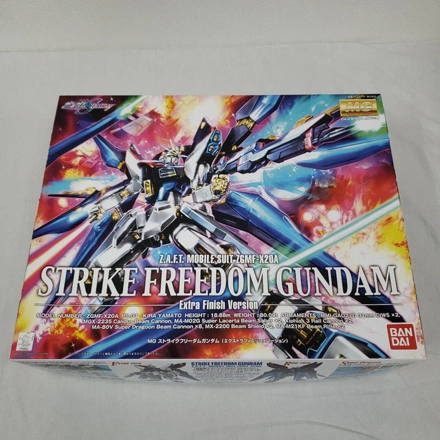 BANDAI MG SEED 1/100 ZGMF-X20A Strike Freedom Gundam [Extra Finish ...