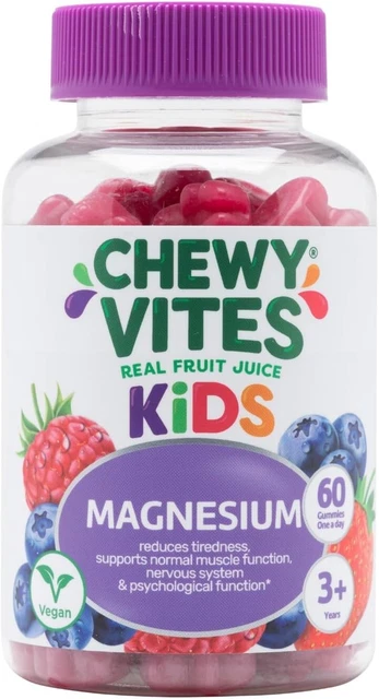 CHEWY VITES KIDS Magnesium 60 Gummy Vitamins |500mg Magnesium Citrate ...