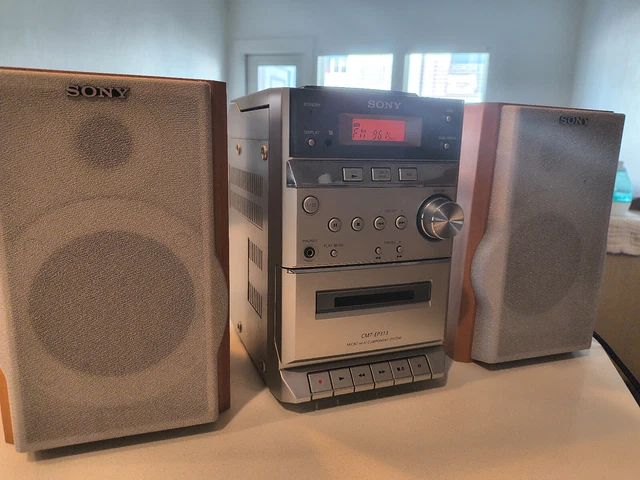 SONY CMT-EP313 MICRO Hi Fi Component CD AM/FM Receiver With Speakers ...