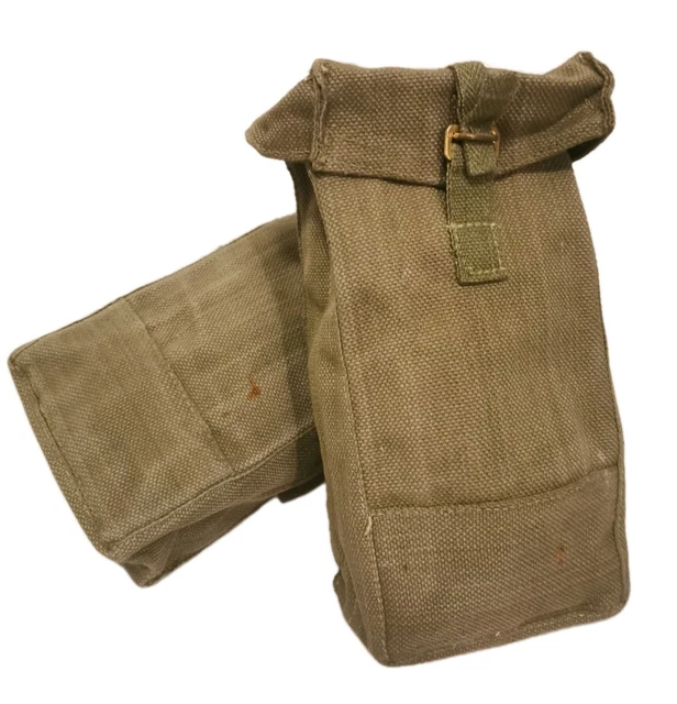BELGIAN ARMY 37 Pattern Webbing Ammo Pouches WW2 British Army Style £15 ...