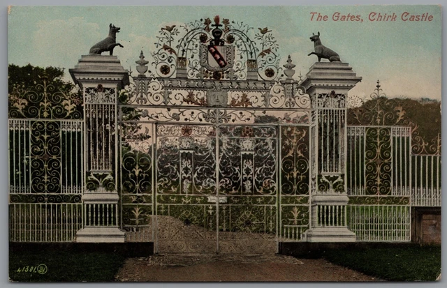 THE GATES CHIRK Castle Wrexham Wales Postcard $10.53 - PicClick AU