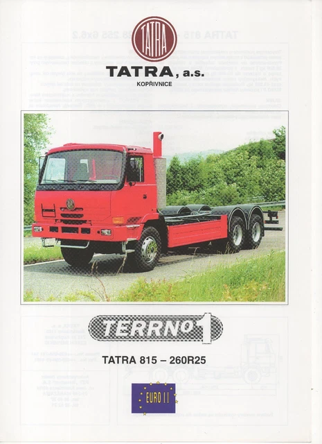 TATRA TERRNO1 T815-260R25 truck (made in Czech) _1999 Prospekt ...