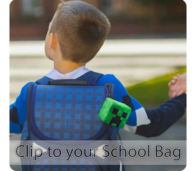 MINECRAFT CREEPER PLUSHIE Bag Clip Keyring Soft Plush Toy £9.73 ...