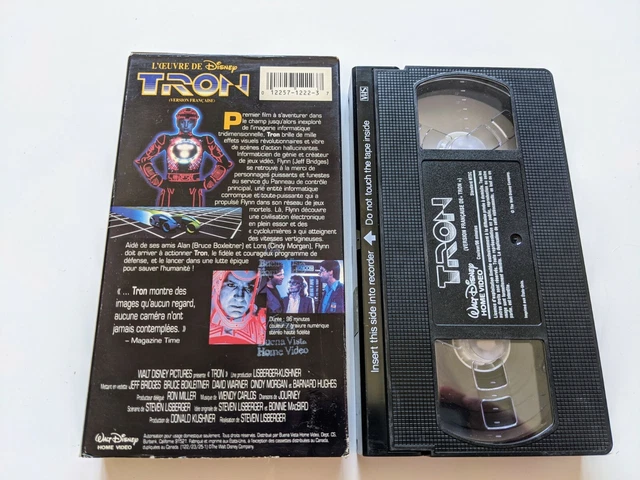 TRON VIDEO CASETTE VHS /FRENCH Walt Disney Movie / RARE OOP L@@K $14.99 ...