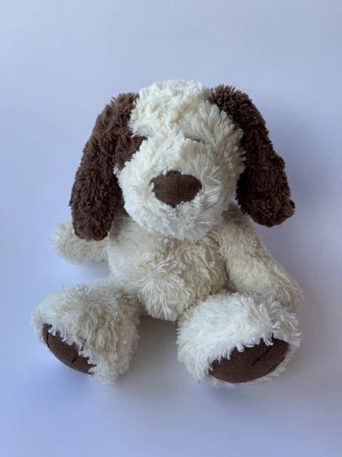 JELLYCAT PATCH PUPPY Dog Toy Brown & Cream Plush Rollo Mutt 10” Retired ...