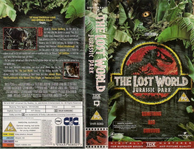 THE LOST WORLD Jurassic Park [VHS] £6.50 - PicClick UK