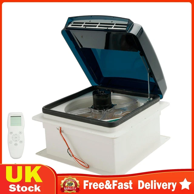 14& RV CARAVAN Roof Vent RV Fan 12V Skylight With Remote Control 10 ...