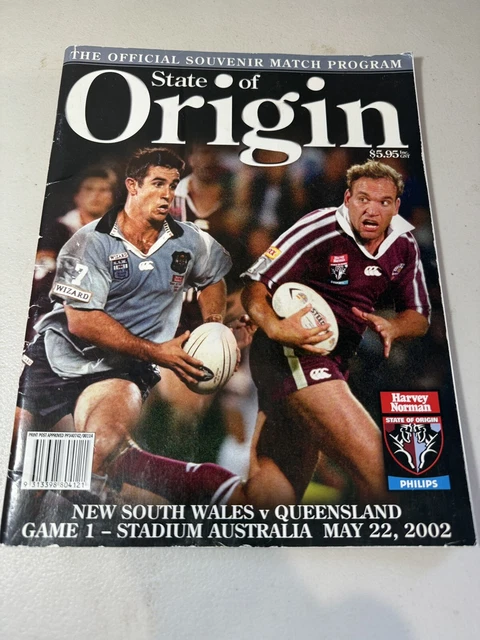 STATE OF ORIGIN Souvenir match program QLD v NSW Game 1 Rugby League ...