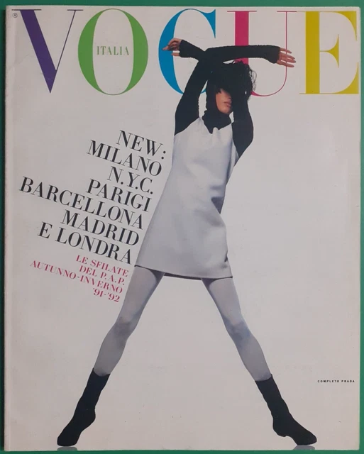 VOGUE ITALY MAGAZINE July 1991 Fashion Shows Fall Winter 491 Yasmeen ...