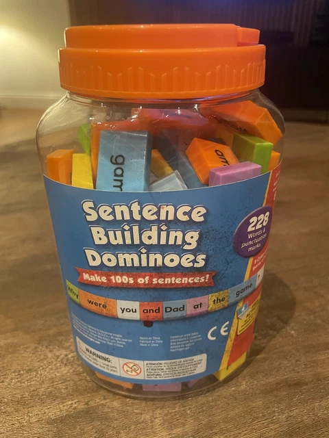 SENTENCE BUILDING WORD Dominoes - Simple Literacy Game for Children £7. ...