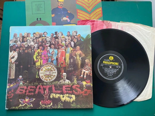 THE BEATLES - Sgt Peppers Lonely Heart's Club Band LP - 1967 Mono Inner, Insert £50.00 - PicClick UK