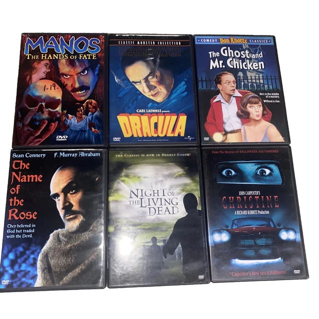 CLASSIC HORROR DVD Lot Of 6 Old School Scary Movies Night Of Living classic-horror-dvd-lot-of-6-old-school-scary-movies-night-of-living