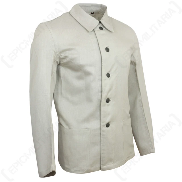 WW2 GERMAN HBT WORKERS JACKET All Sizes ww2 Repro Green Combat Tunic ...