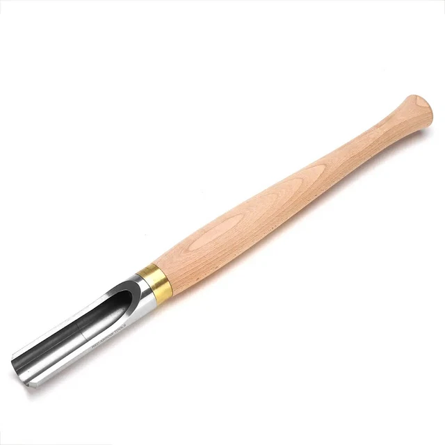 GOUGE À DÉGROSSIR 40 mm x 560 mm - bois de hêtre EUR 59,99 - PicClick FR