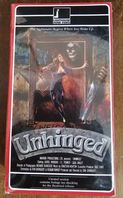 UNHINGED RARE NIS NOS VHS,horror,sci fi,action,thriller,romance,comedy ...