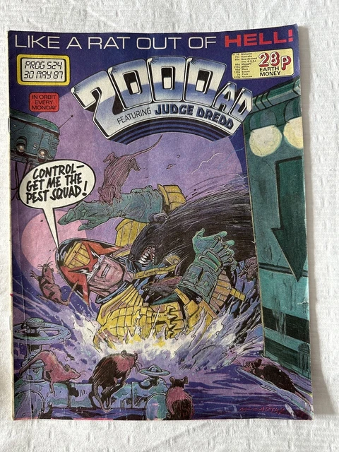 2000AD PROG 524 - 30th May 1987 Judge Dredd, Pit Rat, Nemesis ...