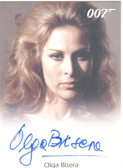 JAMES BOND HEROES & Villains Autograph Card Olga Bisera £49.99 ...