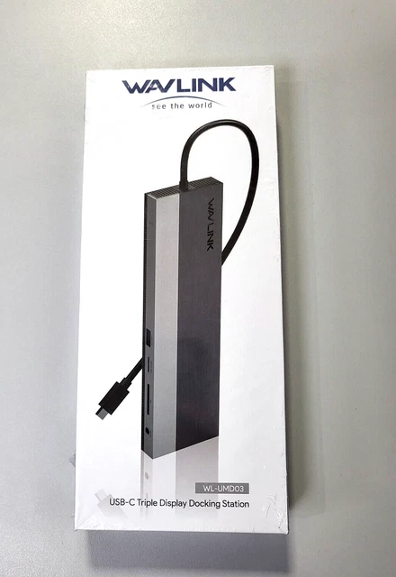 WAVLINK DOCKING STATION (WL-UMD03) USB C Triple Display for Lenovo, Mac ... WAVLINK DOCKING STATION (WL-UMD03) USB C Triple Display for Lenovo, Mac ...