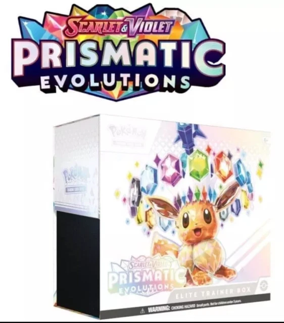 *IN HAND* PRISMATIC Evolutions Pokémon TCG Elite Trainer Box ETB | Sealed £79.99 - PicClick UK
